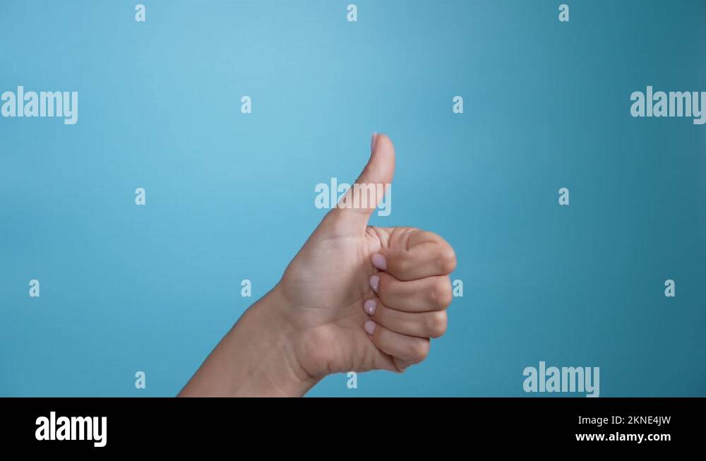 Thumb up business finger isolated women man Stock Videos & Footage - HD ...