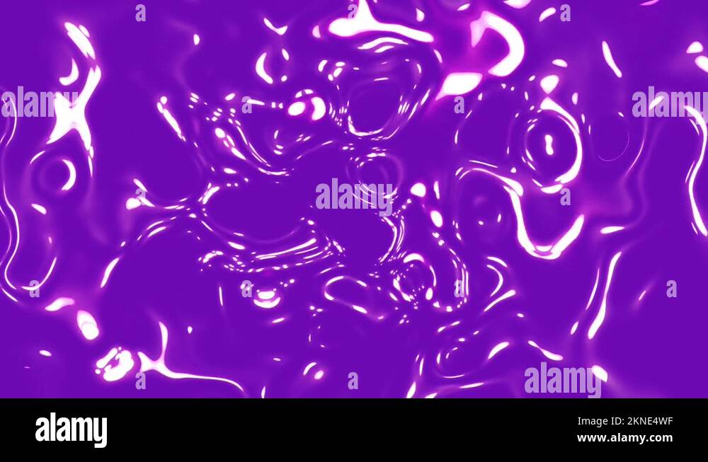 Animated background with moving waves of violet and violet glow with ...