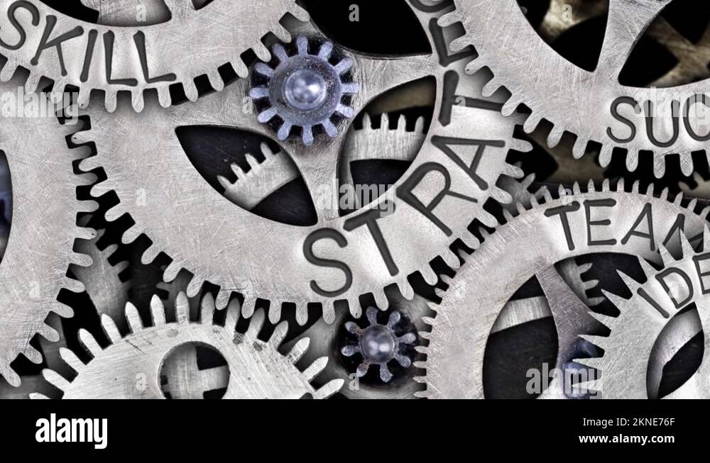 Tooth Wheels with Strategy Concept Stock Video Footage - Alamy