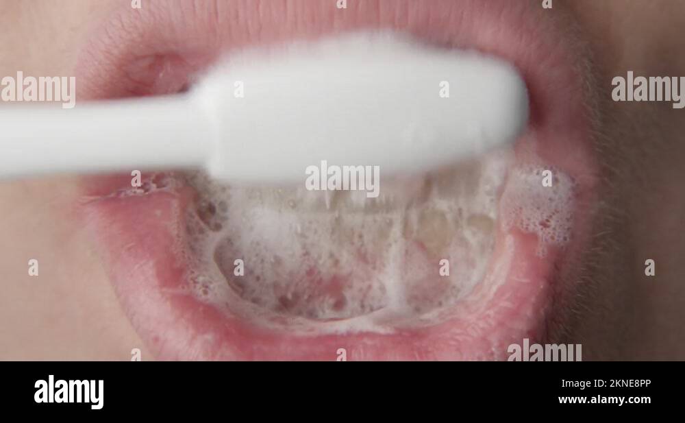 Brushing teeth close up shot Stock Videos & Footage - HD and 4K Video ...