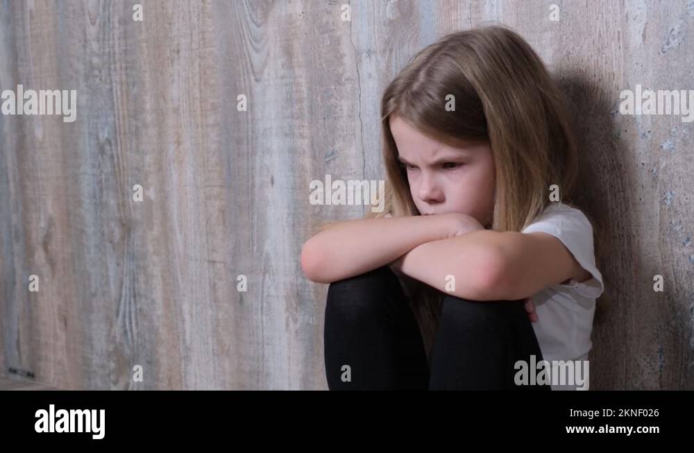 Sad Girl Sitting Against Wall Stock Videos And Footage Hd And 4k Video