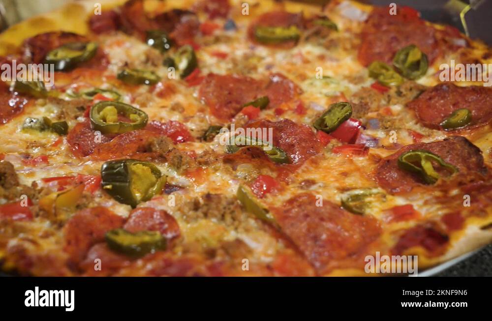 Thin crust pepperoni pizza Stock Videos & Footage - HD and 4K Video ...