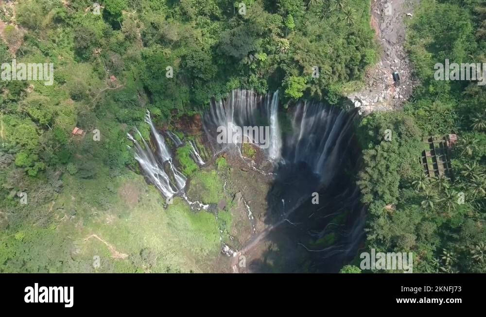 Tumpak Sewu waterfall, Lumajang, East Java, Indonesia Stock Video ...