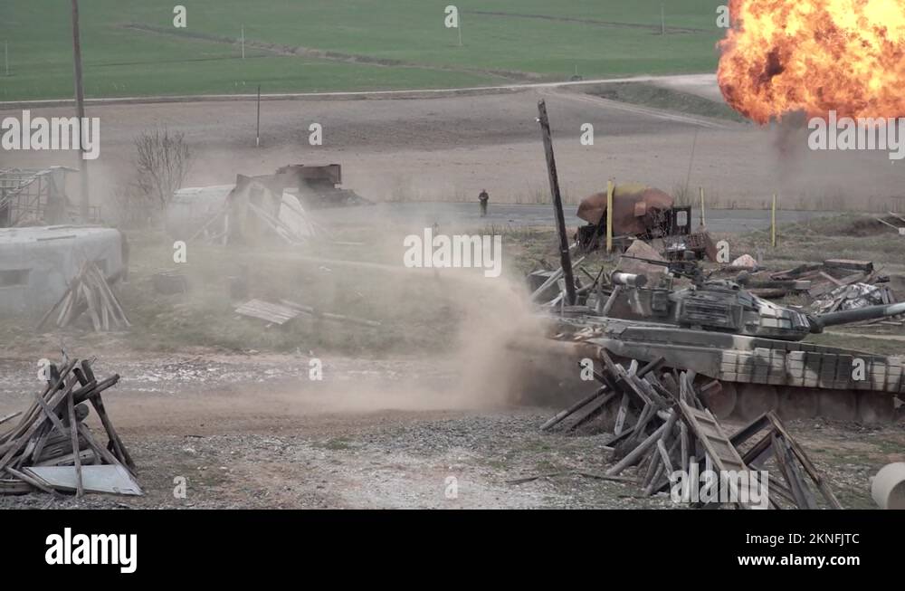 Armored Combat Fighting Vehicle Moving in Sand. War Battle Technology ...