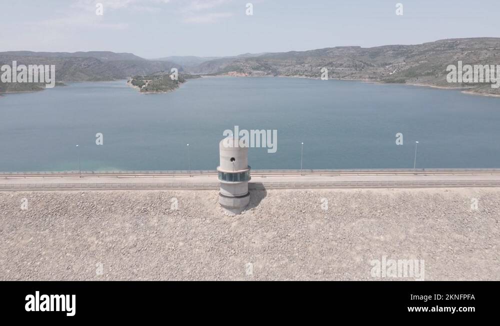 Flying Over Huge Dam Towards Lake in 4K Format: MP4 | 4K 25p | 8-bit ...