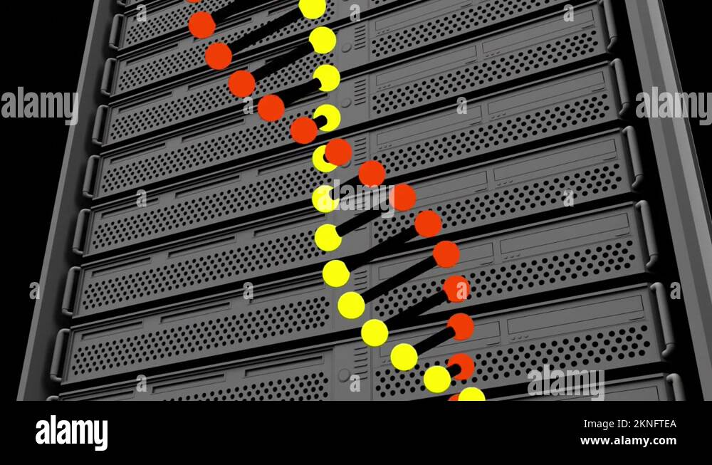 Animation dna strand over server Stock Videos & Footage - HD and 4K ...