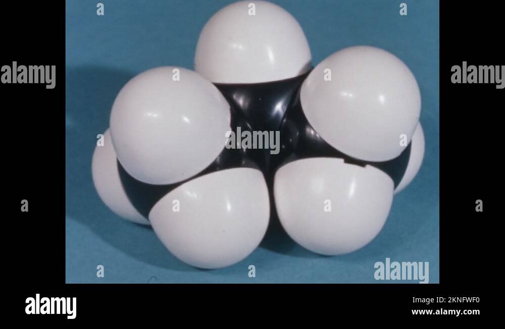 1960s: Slate. Model propane molecule rotates. Butane molecule rotates ...