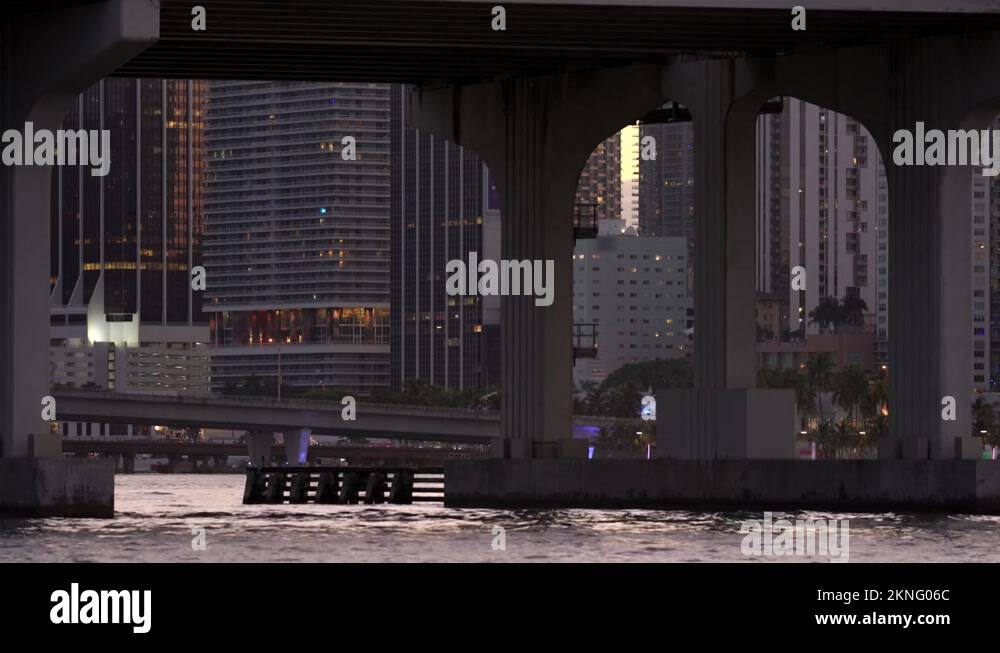 View downtown miami under bridge Stock Videos & Footage - HD and 4K ...