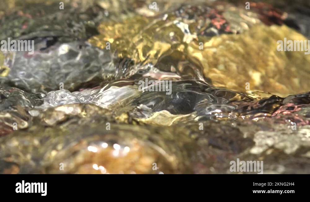 Mountain River, Clear Spring Fresh Water, Transparent Alpine Stream ...