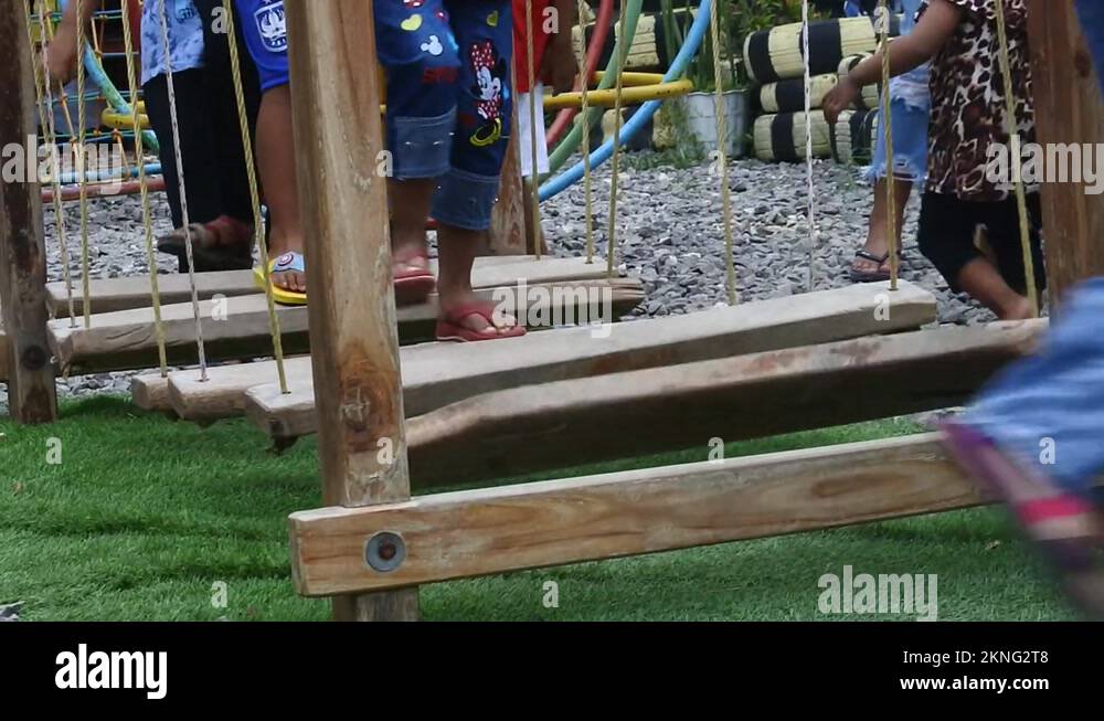 Child crossing rope bridge Stock Videos & Footage - HD and 4K Video ...