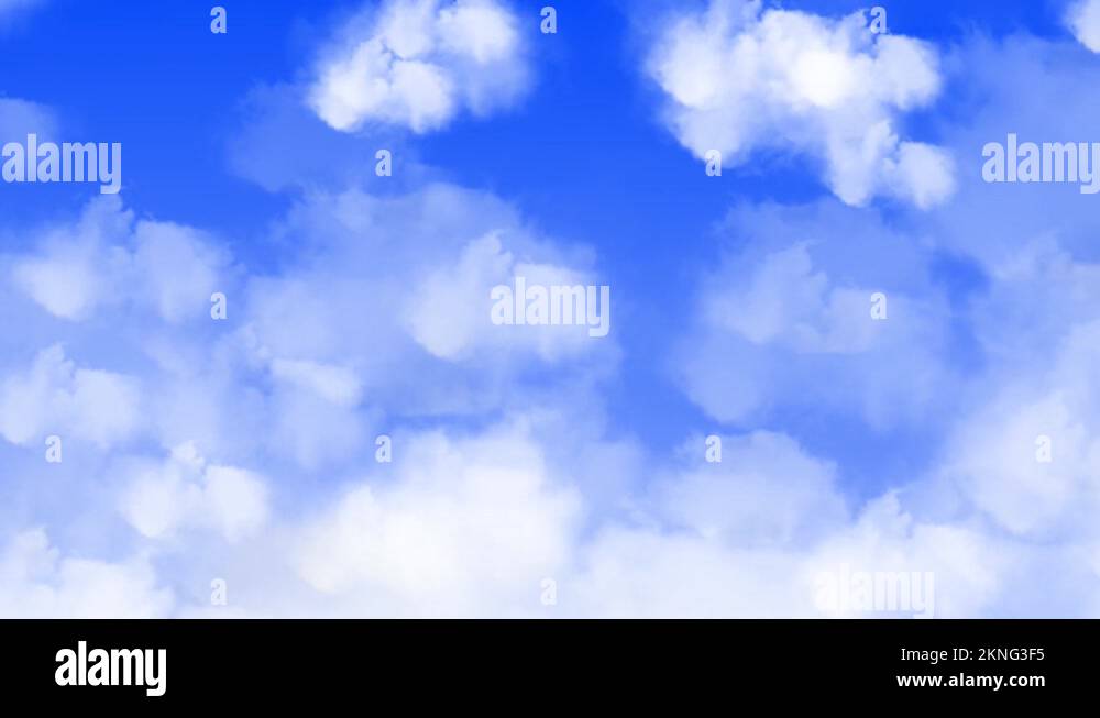realistic 3d rendering clouds in the blue sky animation,gradient bright ...