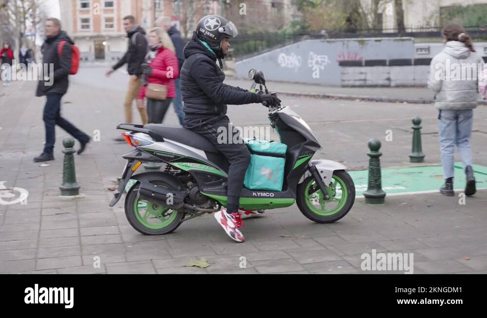 Food delivery rider Stock Videos & Footage - HD and 4K Video Clips - Alamy