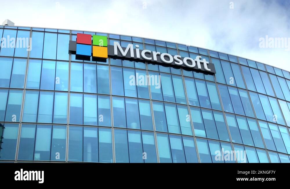 Microsoft logo sign building Stock Videos & Footage - HD and 4K Video ...