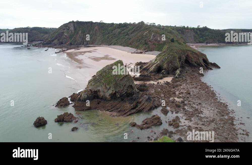 Rock outcrop at the beach Stock Videos & Footage - HD and 4K Video ...