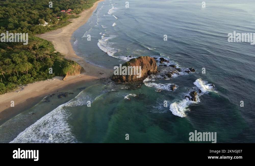 The big bluffs between playa grande and playa ventanas being splashed ...