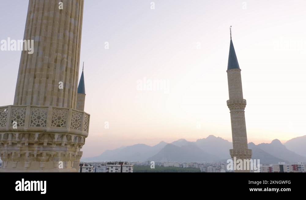 Sunset sky and two minarets Stock Videos & Footage - HD and 4K Video ...