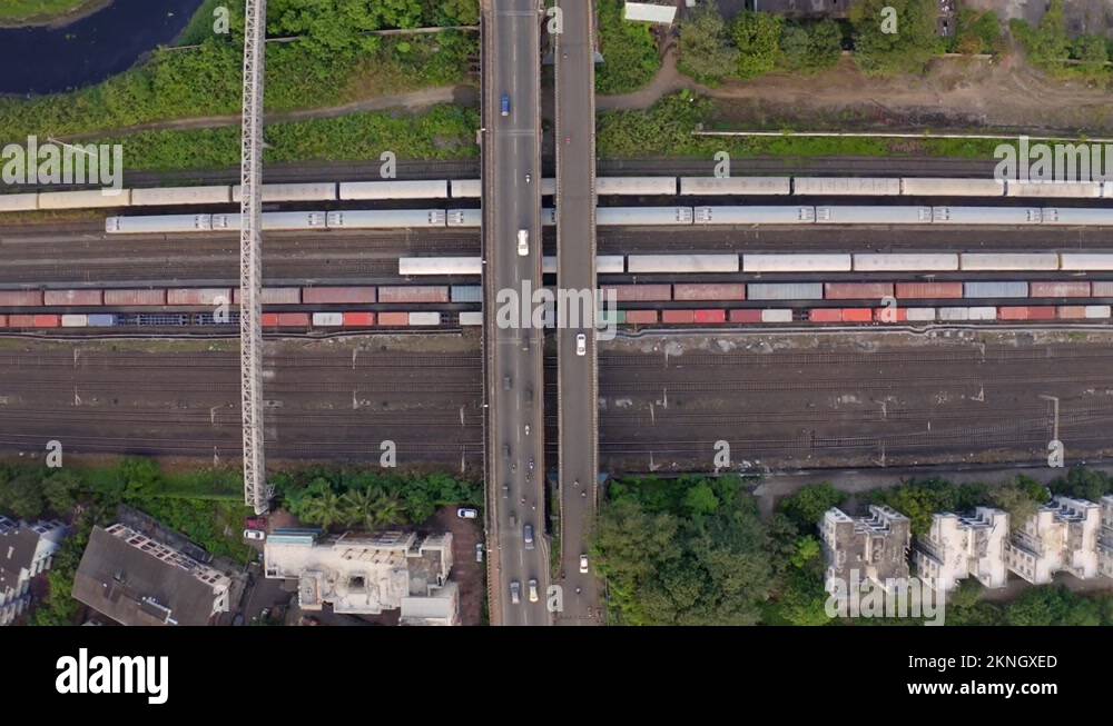 Birds eye view railway station Stock Videos & Footage - HD and 4K Video ...