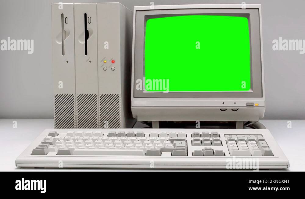 Old Desktop PC Booting with Glitch and Green Screen 4k OLDCRAPdotORG If ...