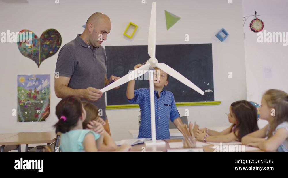 Elementary School Stem Robotics Classroom Diverse Group of Children ...