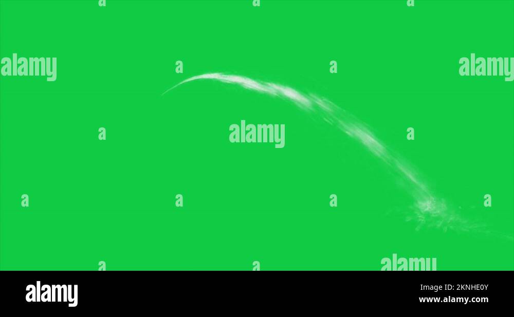 Water Flow From Left to Right,Isolated on Green Screen Background 4K ...