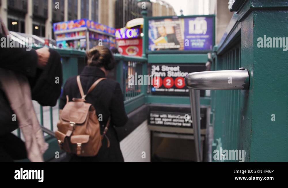 Transportation subway stairs exterior Stock Videos & Footage - HD and ...