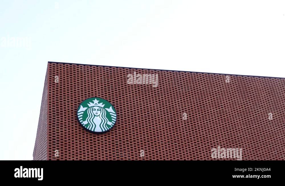 Starbucks logo on exterior building Stock Videos & Footage - HD and 4K ...