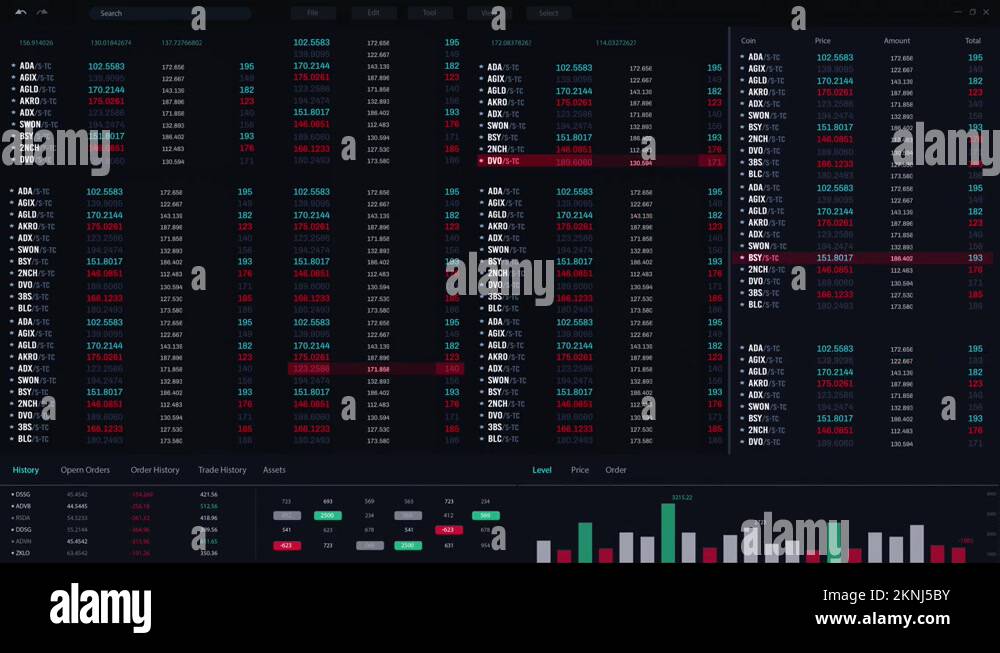 Fake computer interface screen big data analytic science technology ...