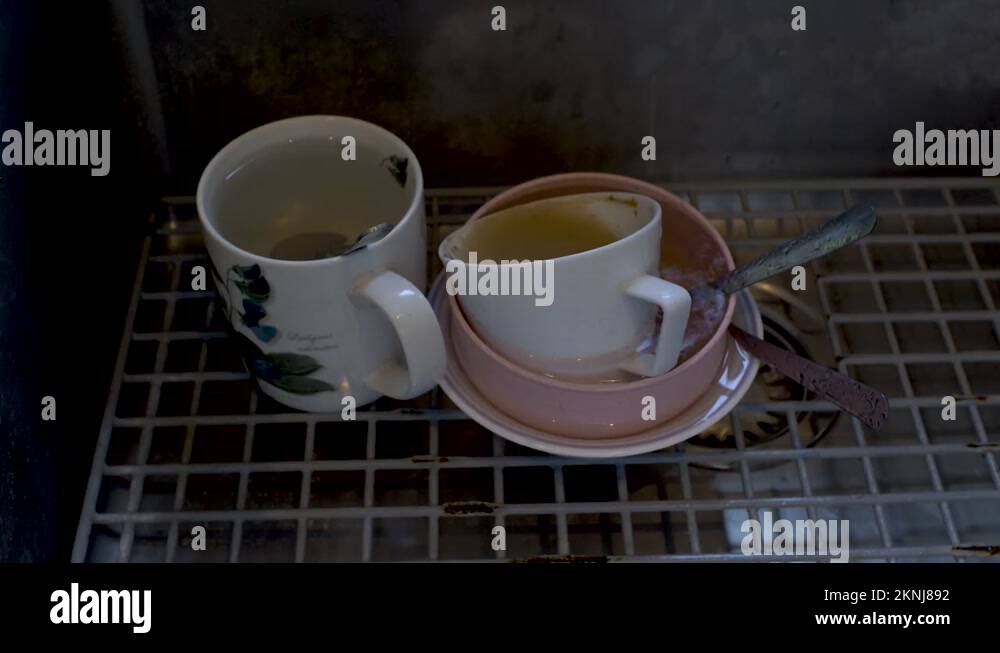 Cups plates in washing sink Stock Videos & Footage - HD and 4K Video ...