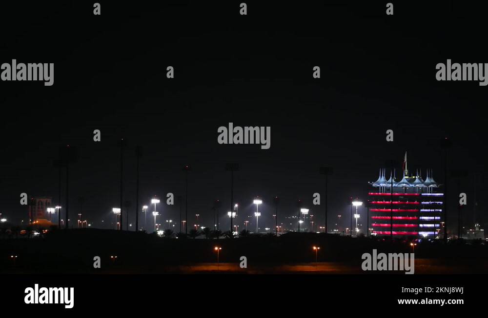 MANAMA , BAHRAIN - December 16: Bahrain International Circuit tower ...