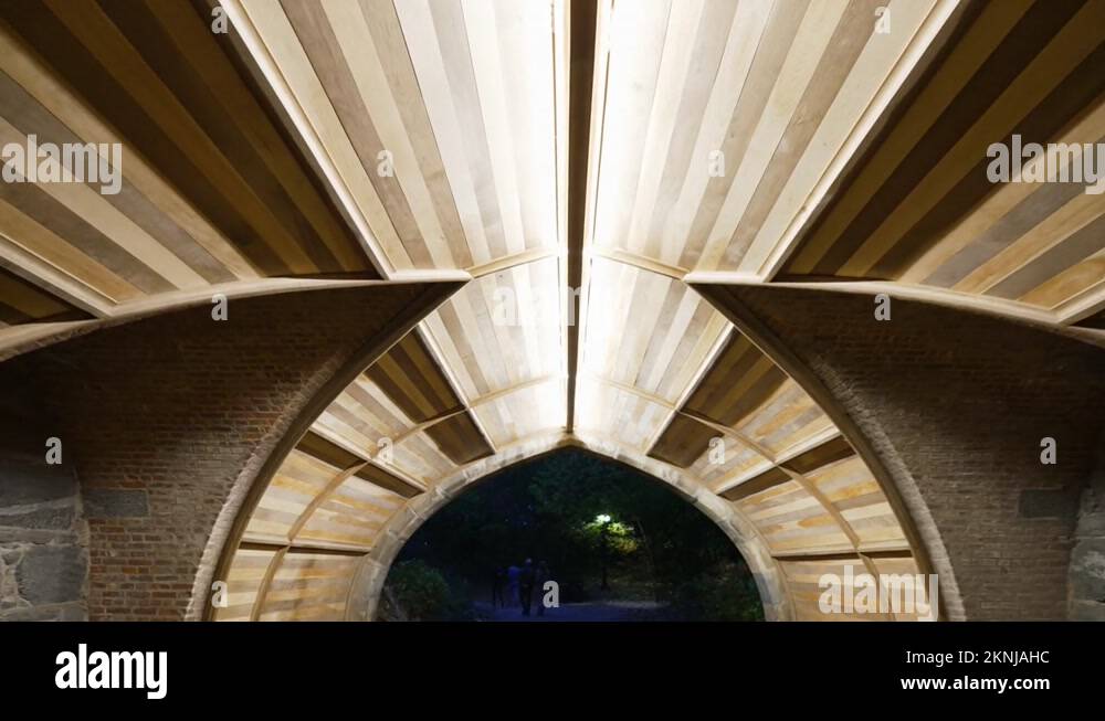 Arch archway walkway arched tunnel walkway Stock Videos & Footage - HD ...