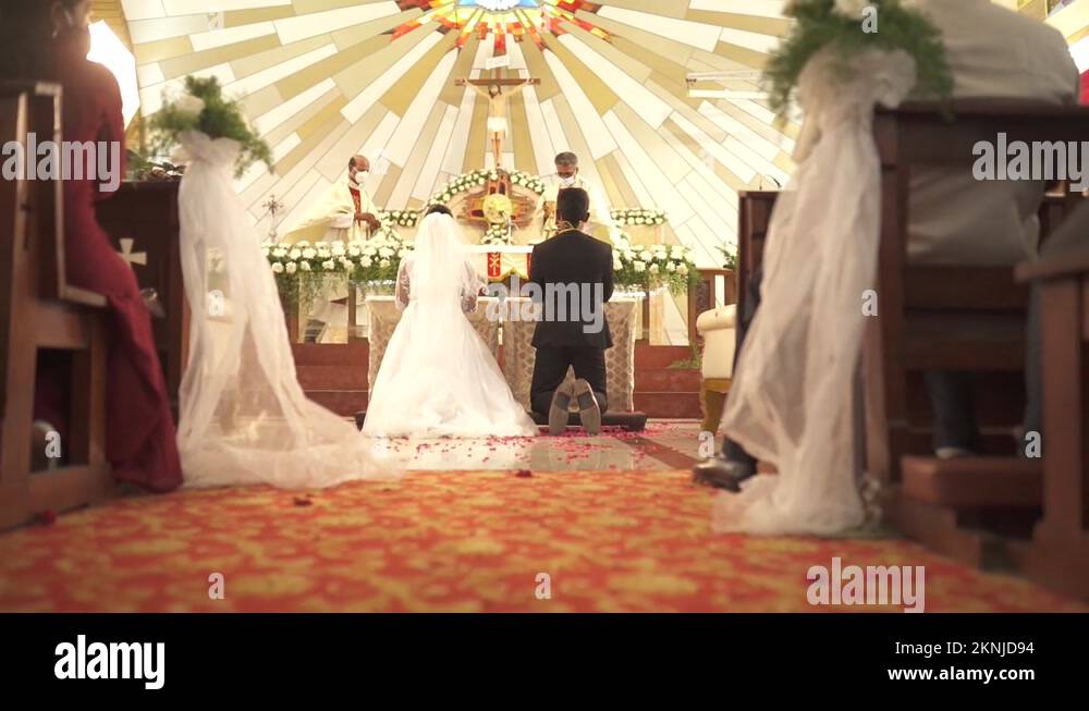 Catholic wedding at altar Stock Videos & Footage - HD and 4K Video ...