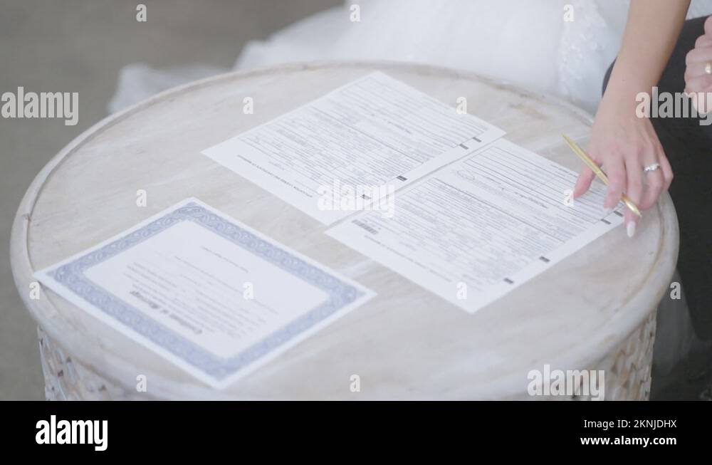Signing marriage license Stock Videos & Footage - HD and 4K Video Clips ...