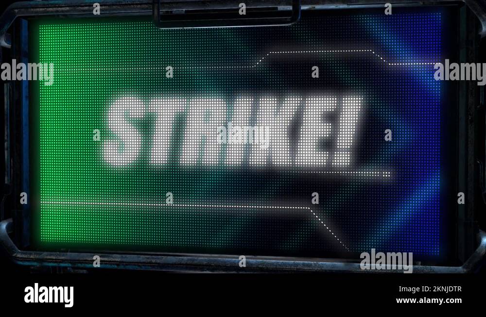 3D animated motion graphics design of a hi tech screen flashing a Stock ...