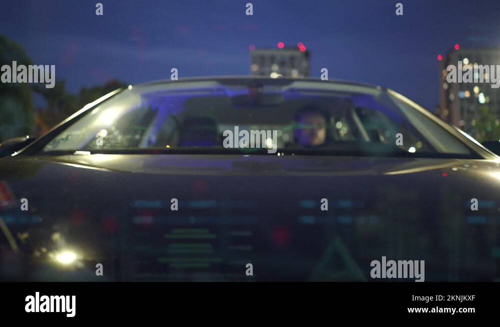 Camera outside the car front view realtime motion Stock Video Footage ...