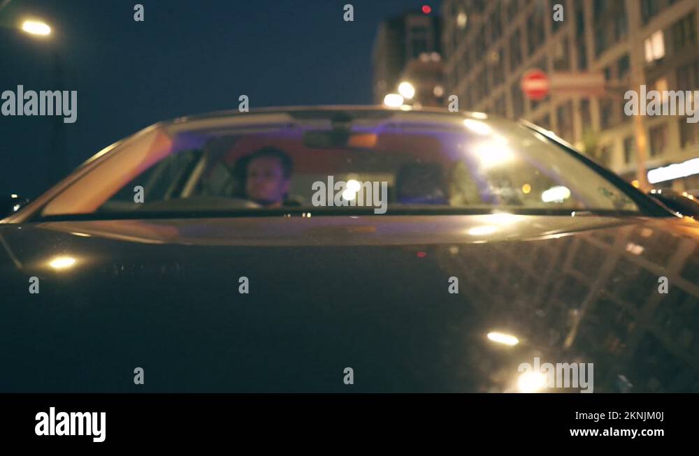 Camera outside the car front view realtime blur Stock Video Footage - Alamy