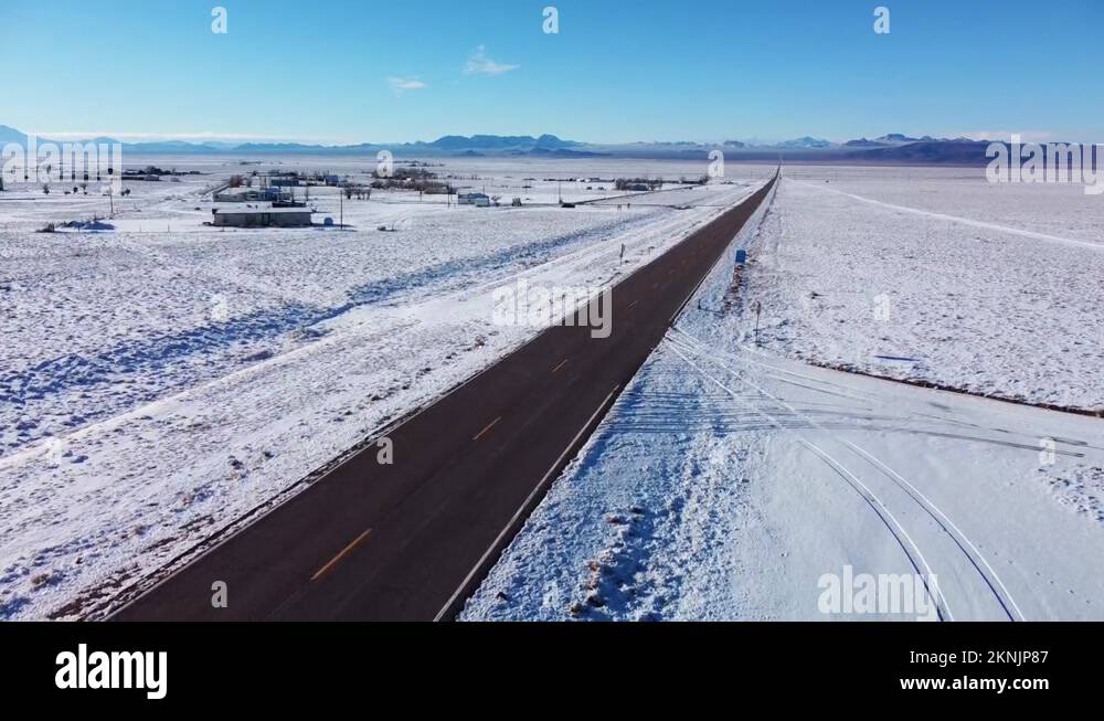 Drone descending in Rachel Nevada revealing the Extraterrestrial ...