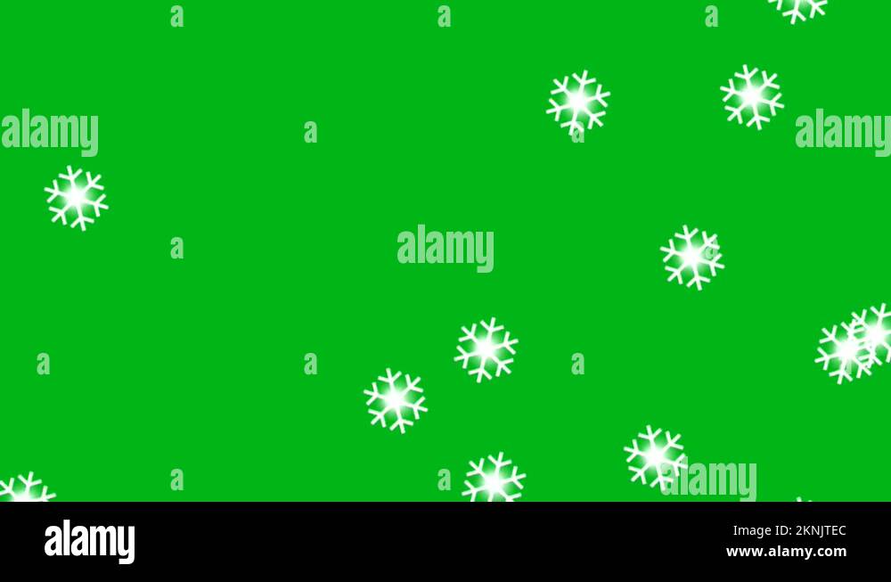 Falling snow flakes green screen motion graphics Stock Video Footage ...