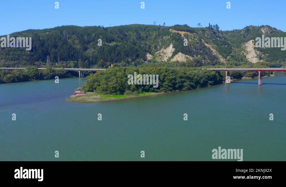 maule river bridge constitution city maule region, talca santiago de ...