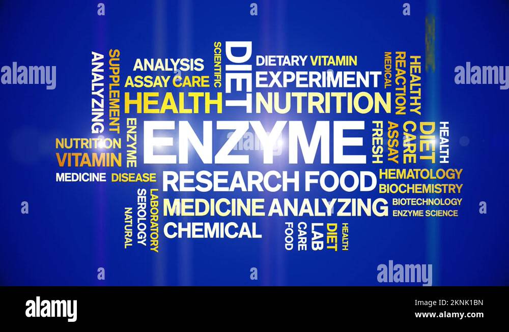 Enzyme animated word cloud,design animation kinetic typography seamless loop Stock Video Footage ...