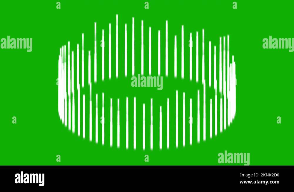 Circular stripes green screen motion graphics Stock Video Footage - Alamy