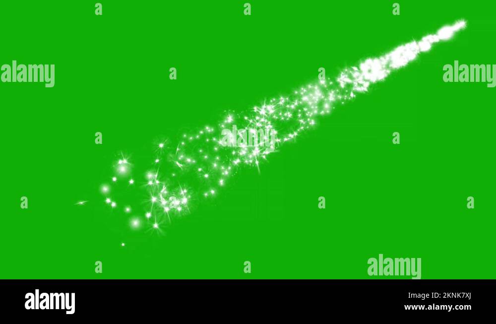 Shining glitter particles stream green screen motion graphics Stock ...