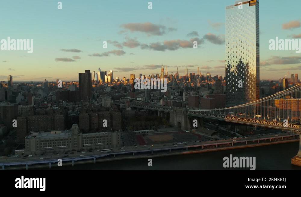 Modern twilight waterfront and high rise building bridge Stock Videos ...