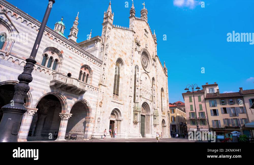 Cathedral Duomo in Como city, a tourist destination on Lake Como Stock ...