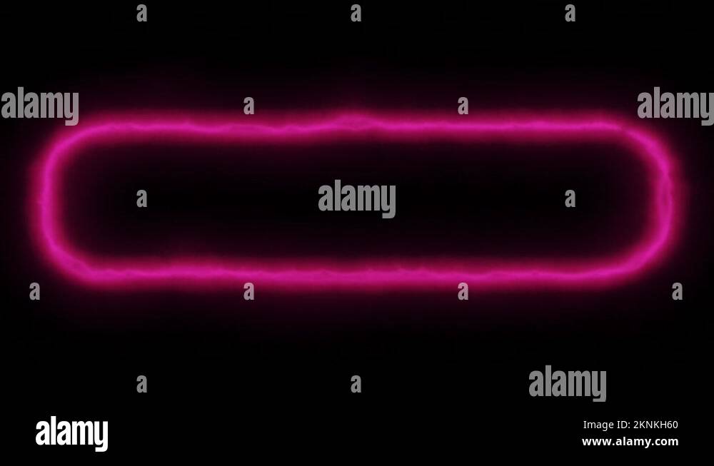 Bright Glowing Animated Crimson Frame With Rounded Corners, Energetic ...