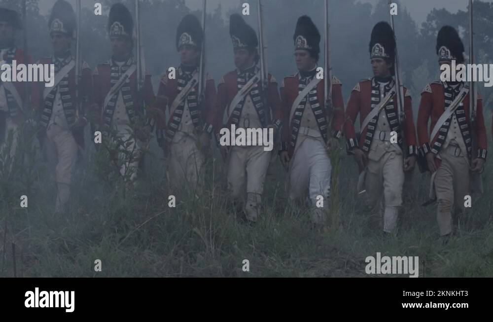 British Redcoats Marching - 1775 Battle of Bunker Hill - Revolutionary ...