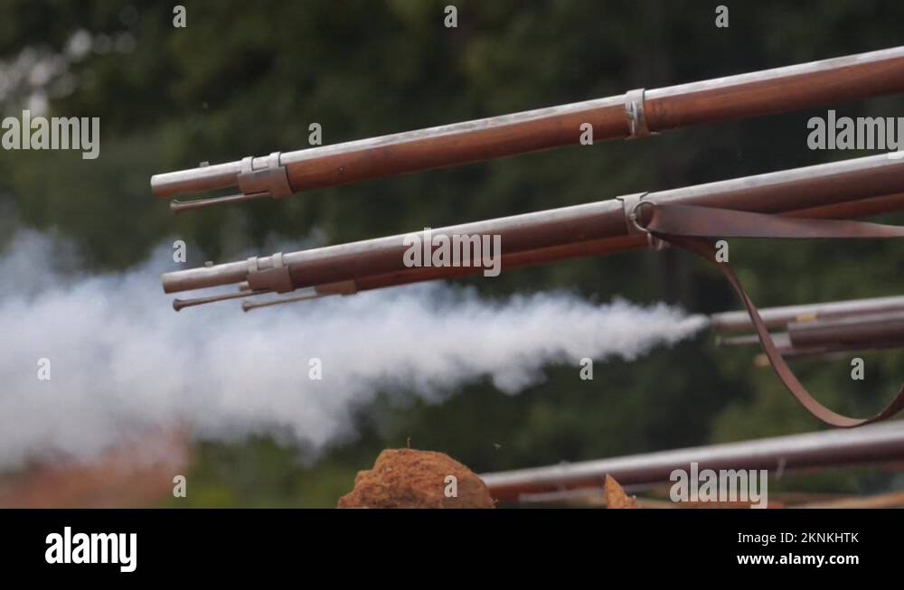 Colonial Militia Muskets FIRE - Battle of Bunker Hill (1775 ...