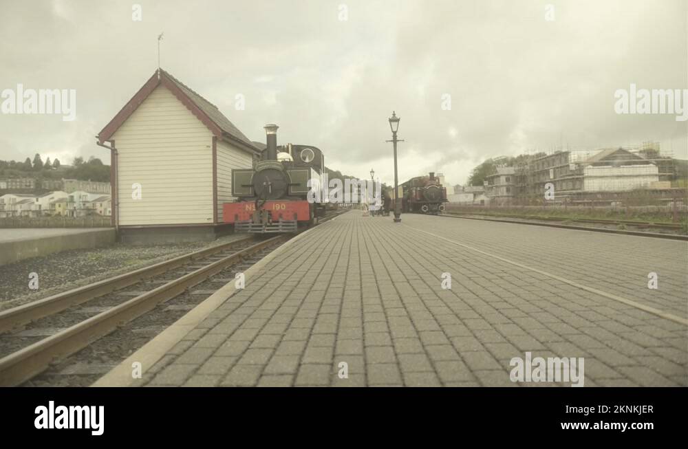 On a cloudy day, a steam engine that inspired Thomas the Tank Engine ...