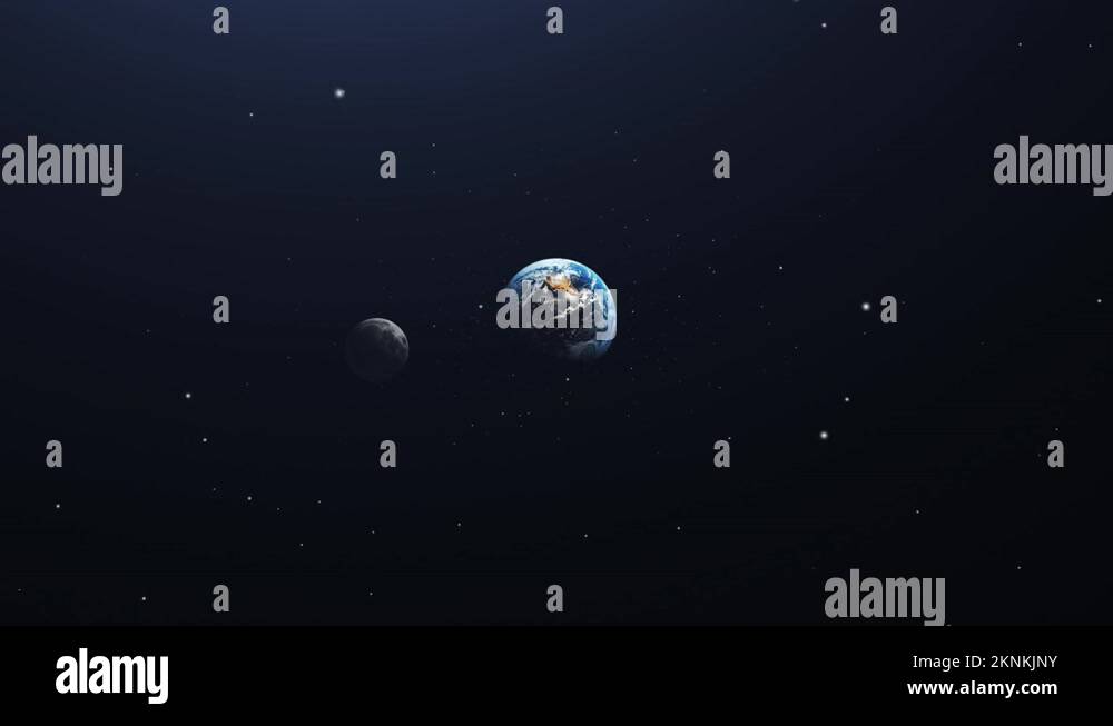 movement of the moon and planet earth Stock Video Footage - Alamy