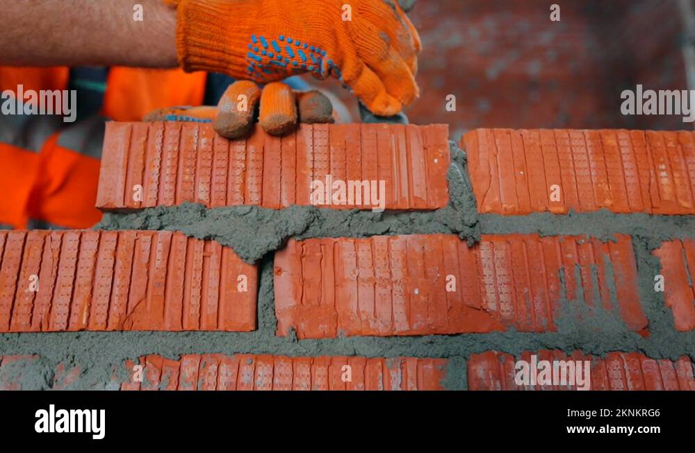 Builder construction building brick wall Stock Videos & Footage - HD ...