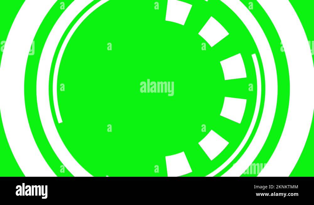 Hud Video On Green Screen, Basic Dashboard Elements, Colored White On ...